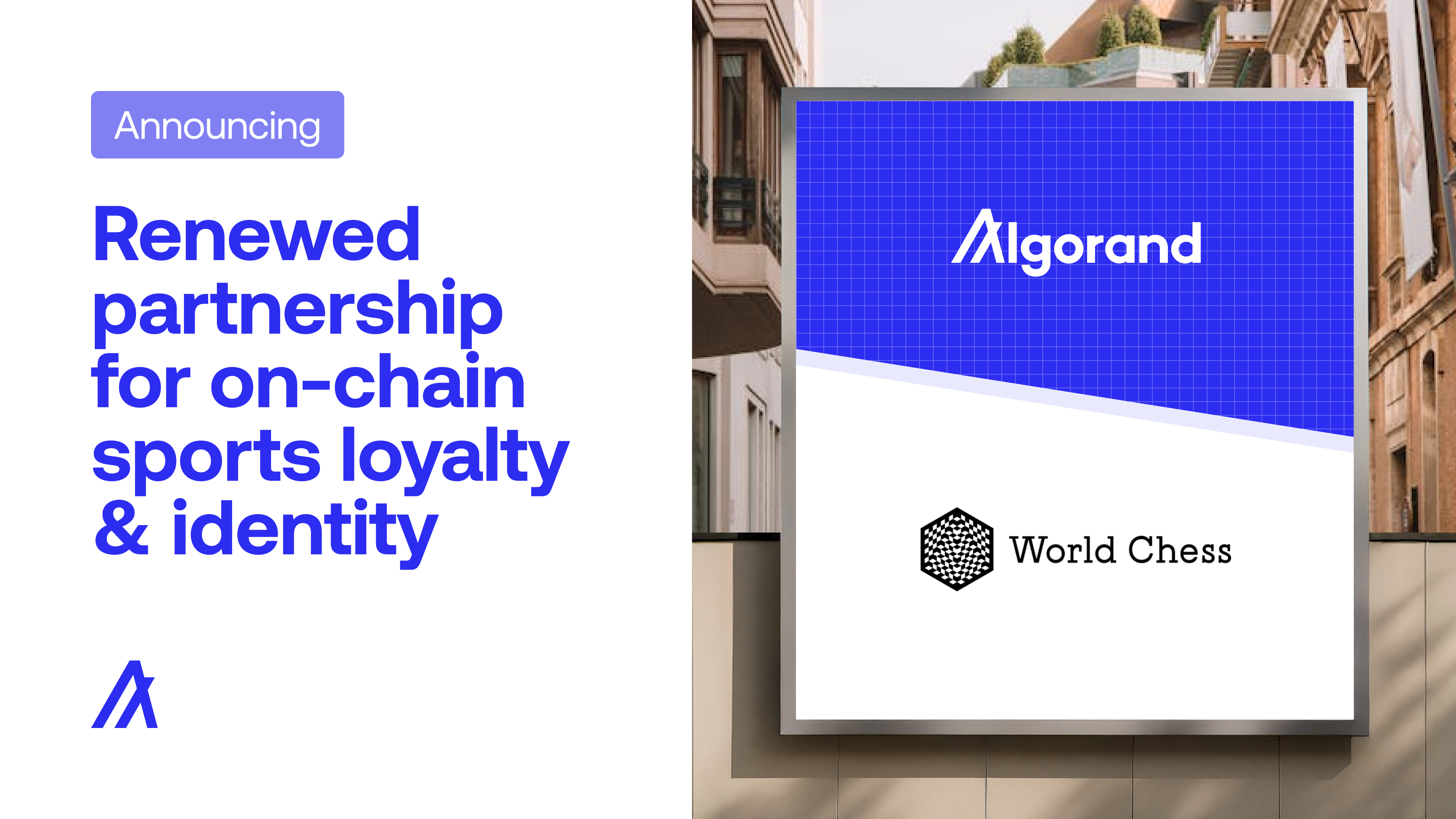 Algorand and World Chess renew strategic partnership for on-chain sports loyalty and identity ...